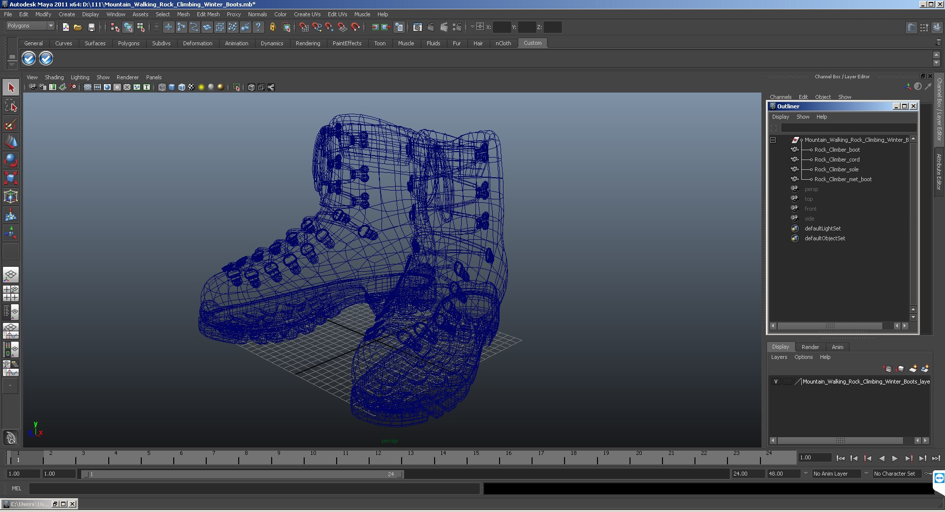 3D Mountain Walking Rock Climbing Model - TurboSquid 1266111