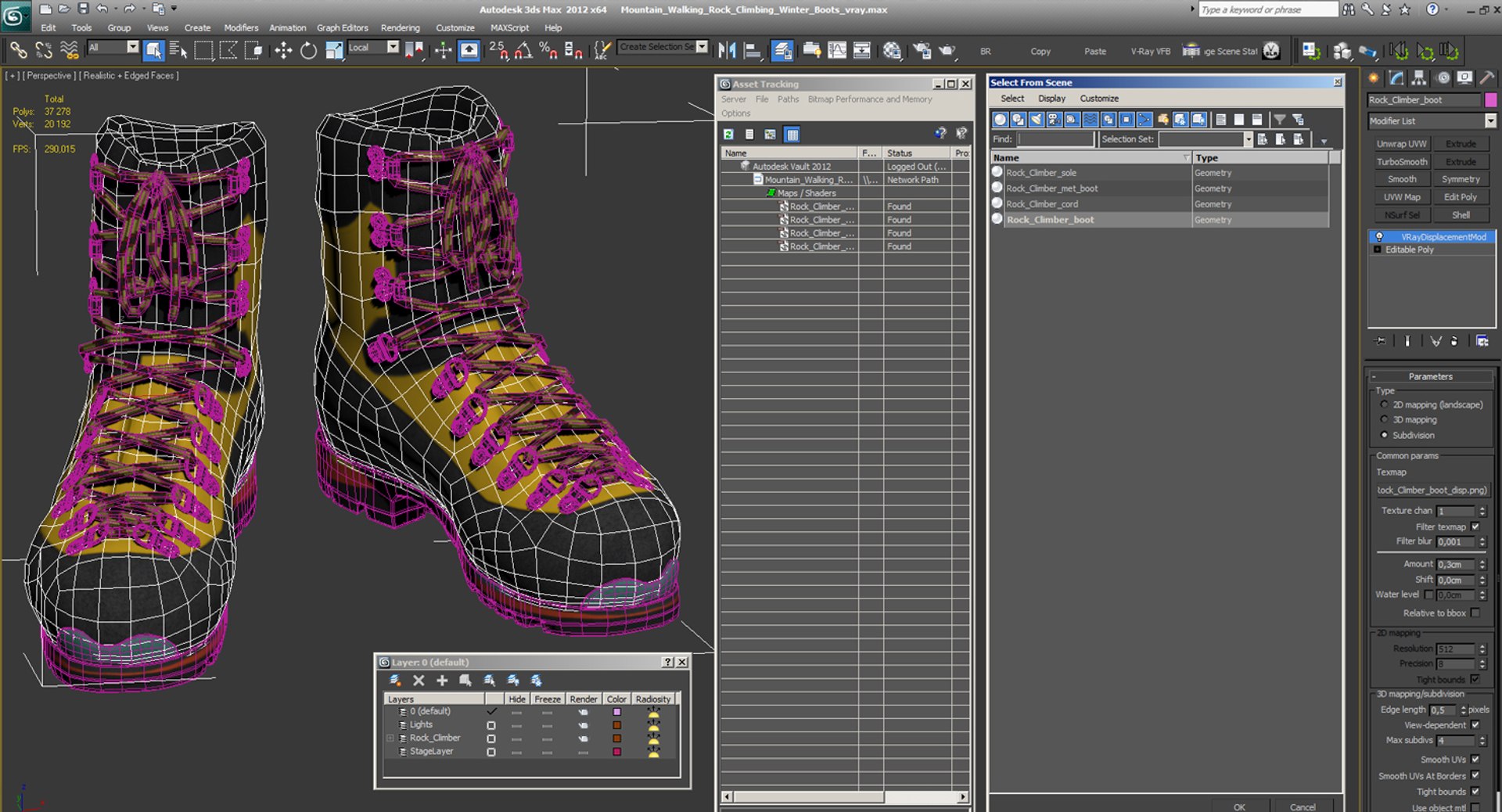 3D Mountain Walking Rock Climbing Model - TurboSquid 1266111