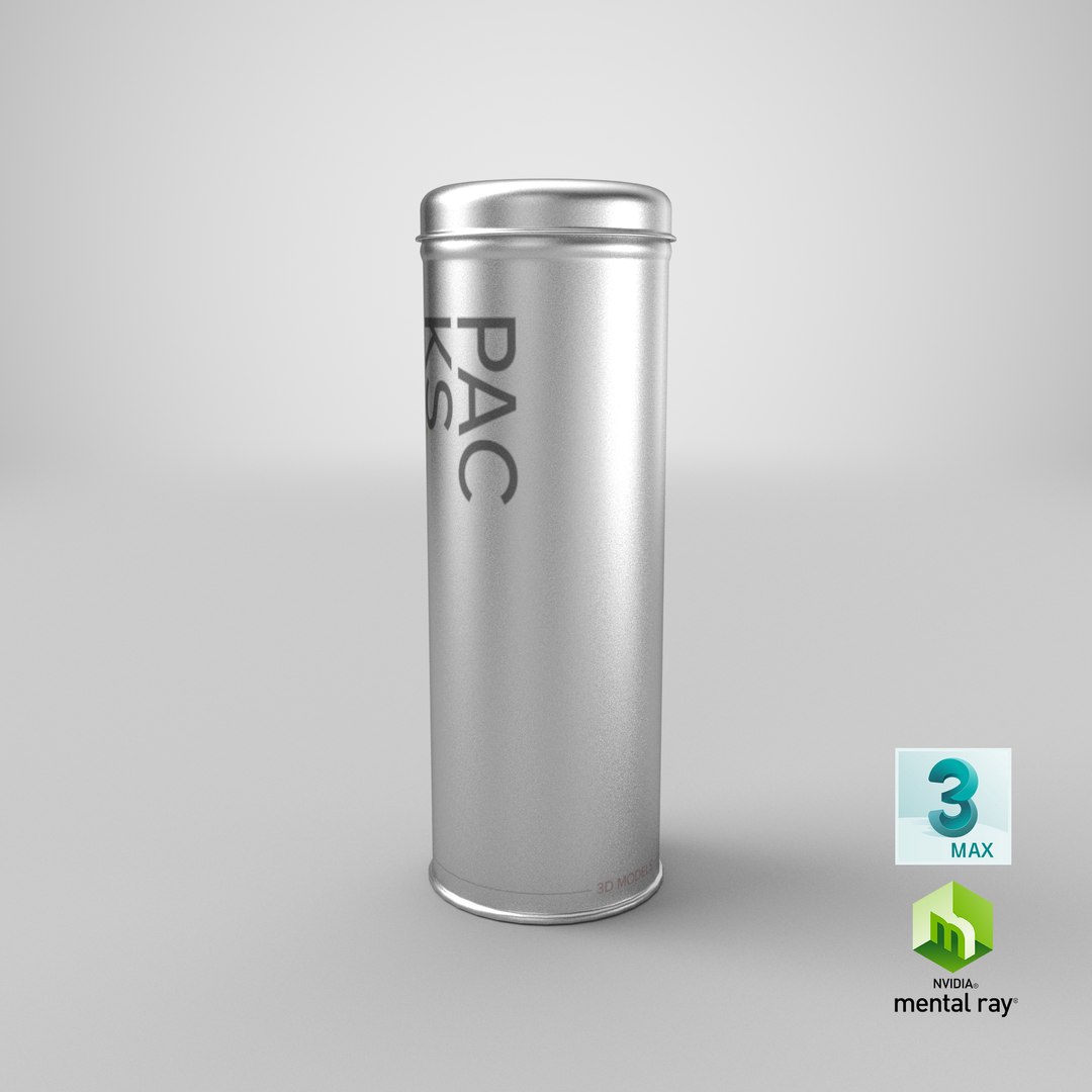 Aluminium tin 3D model - TurboSquid 1424317