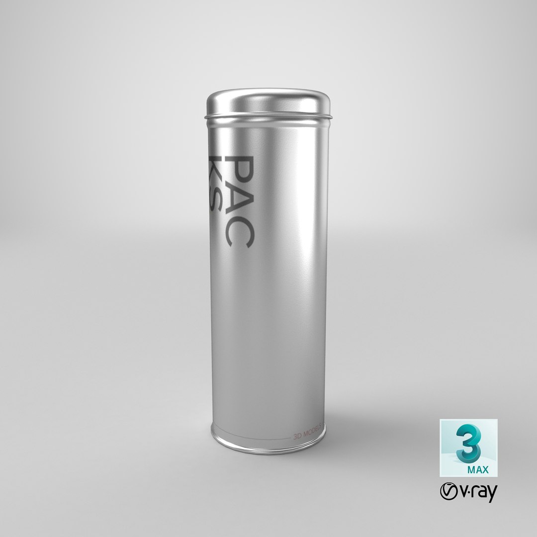 Aluminium tin 3D model - TurboSquid 1424317