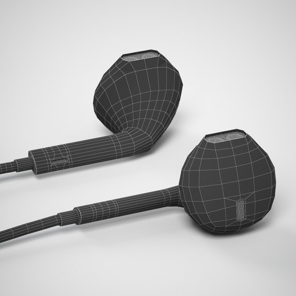 3d earphones earpods model