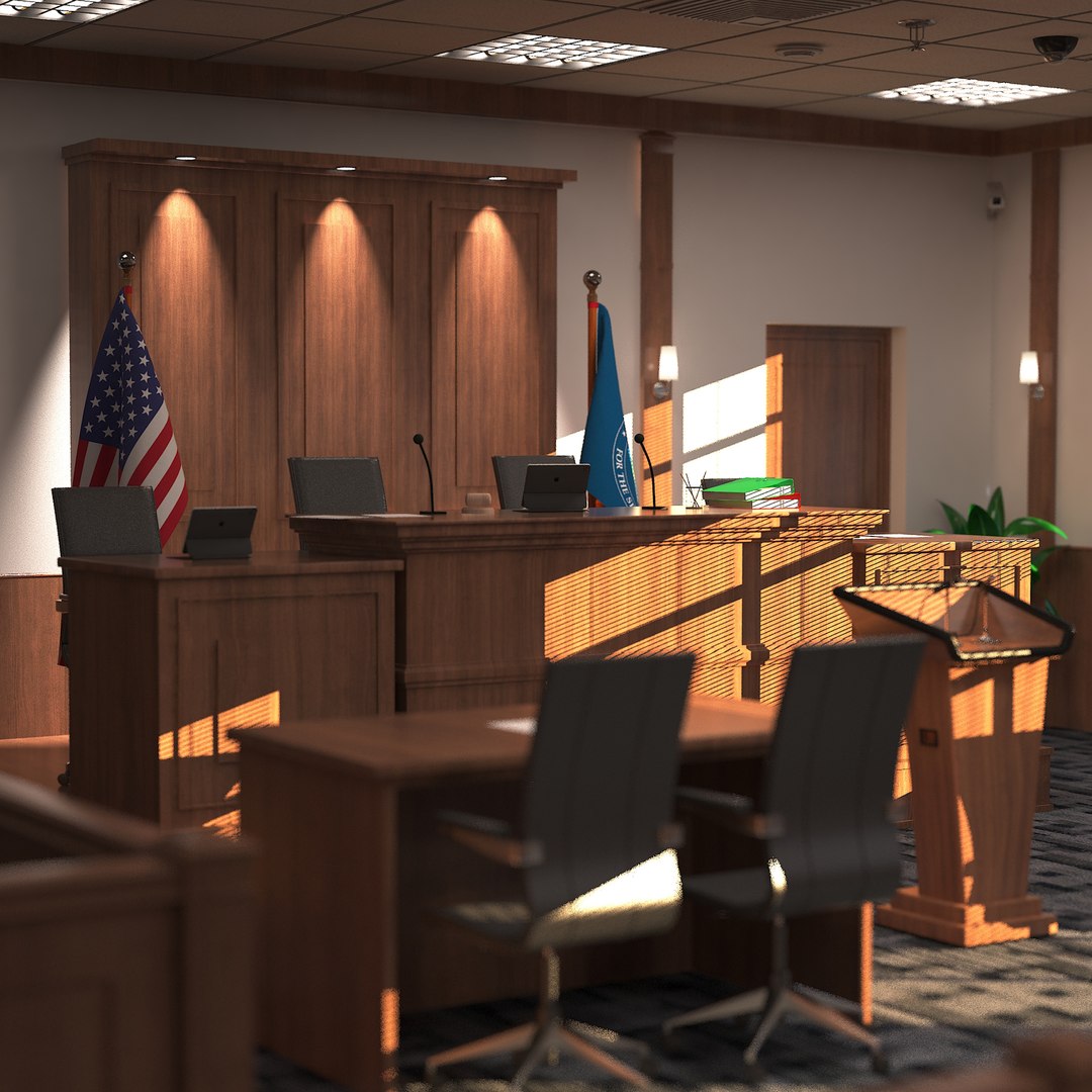 CourtRoom Interior model - TurboSquid 2066485
