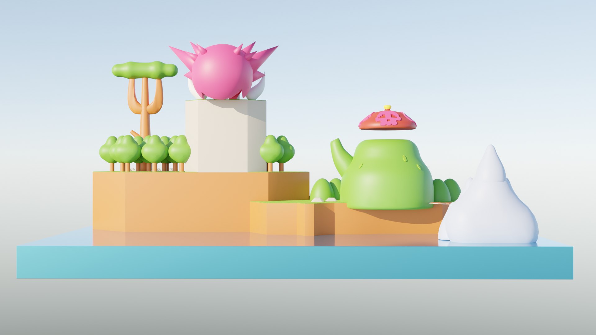 Wario Land Super Mario Land 3 Map 3D Model - TurboSquid 2002784