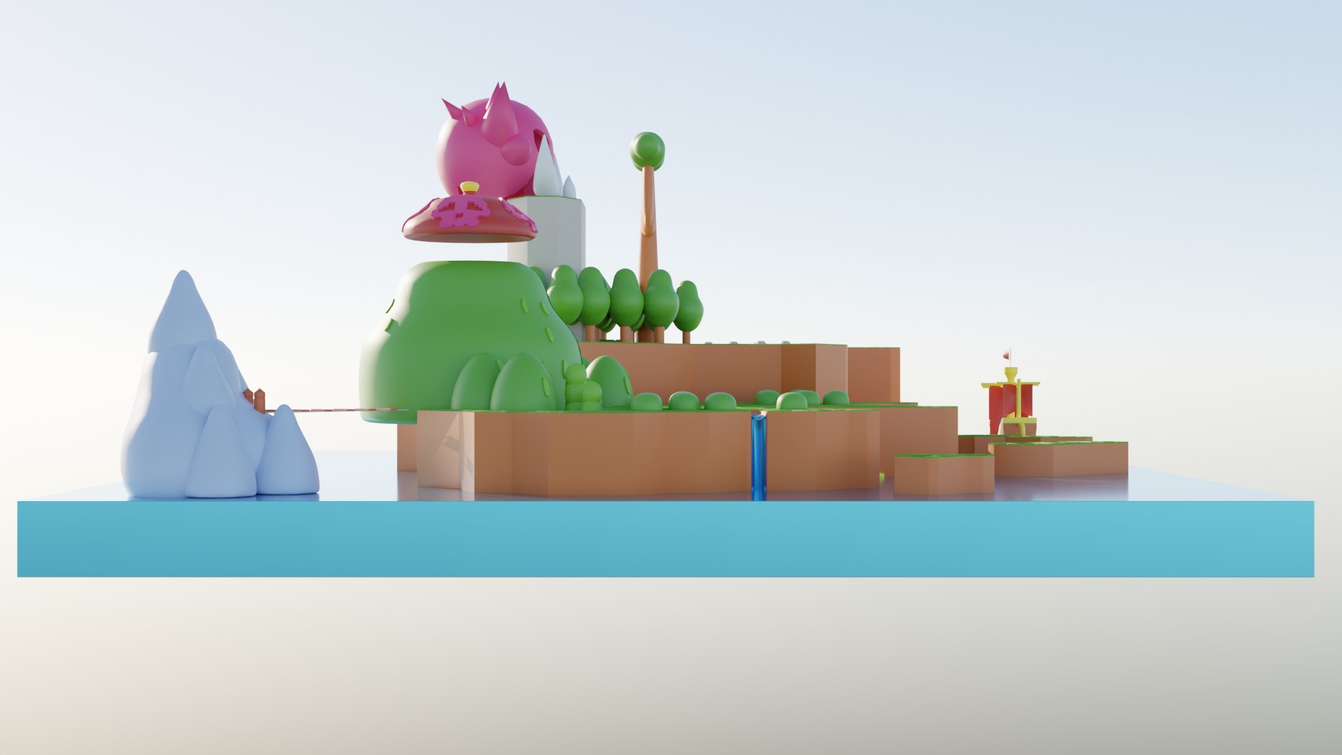 Wario Land Super Mario Land 3 Map 3D Model - TurboSquid 2002784