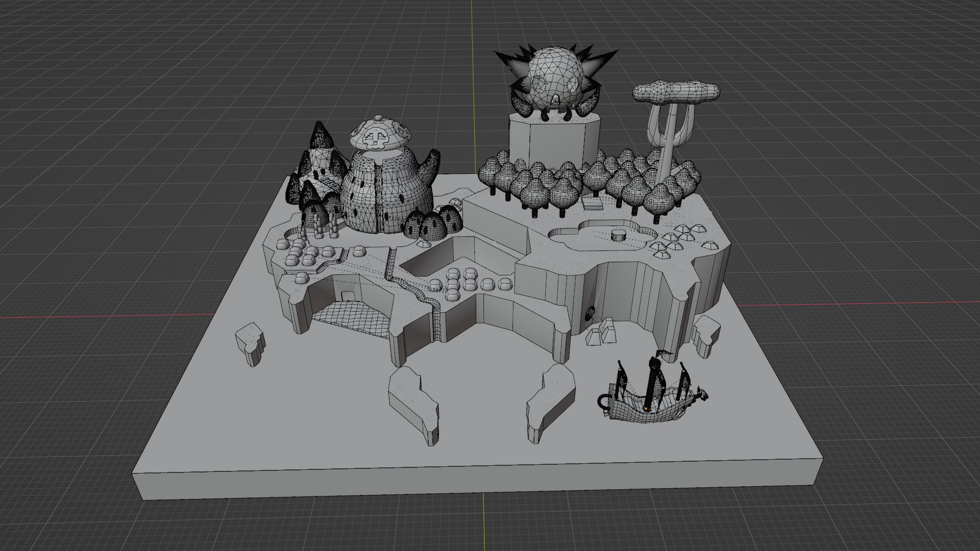 Wario Land Super Mario Land 3 Map 3D Model - TurboSquid 2002784