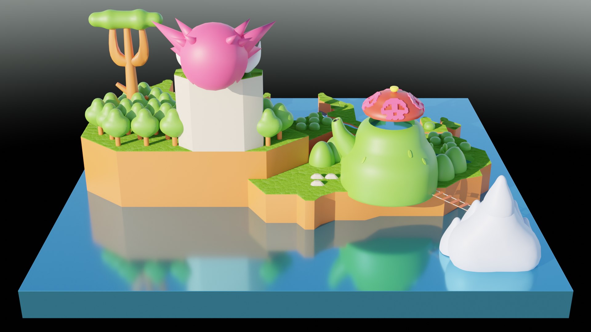 Wario Land Super Mario Land 3 Map 3D Model - TurboSquid 2002784