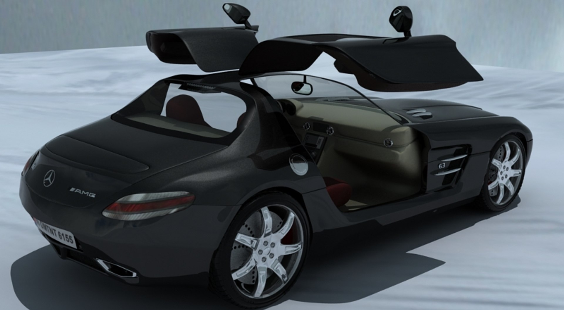 3d Model Sls Amg Mercedes