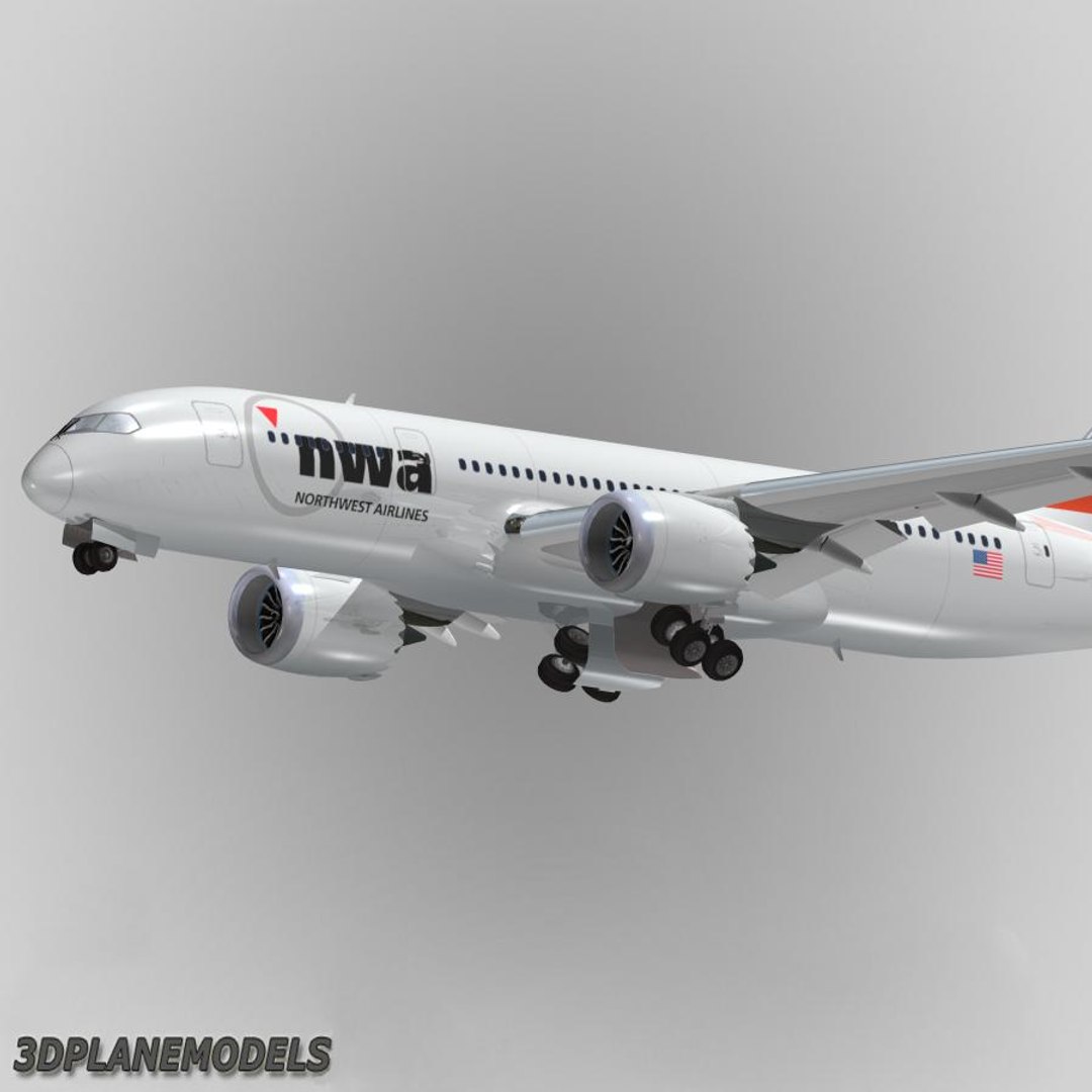 3d B787-8 Northwest Airlines Model