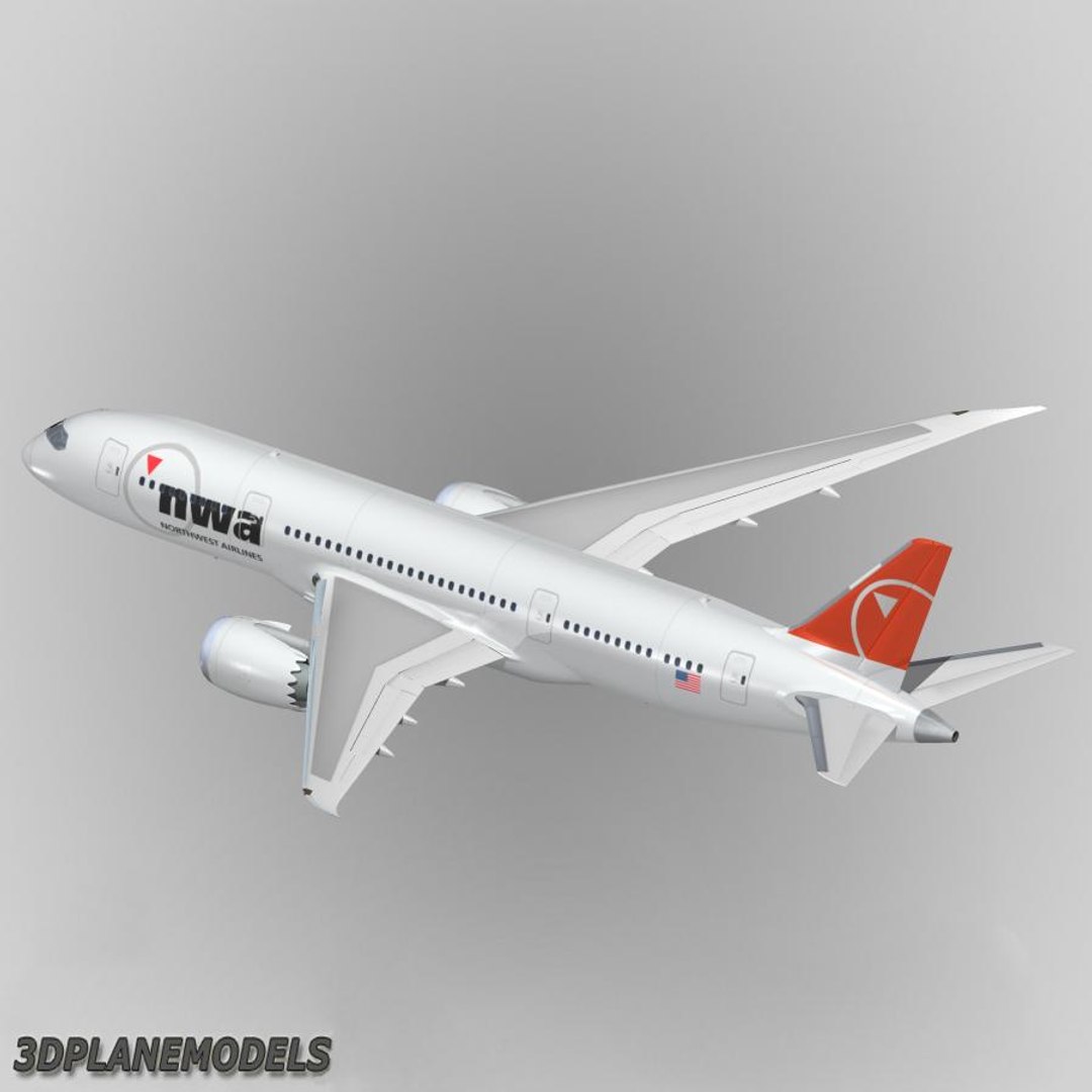 3d B787-8 Northwest Airlines Model