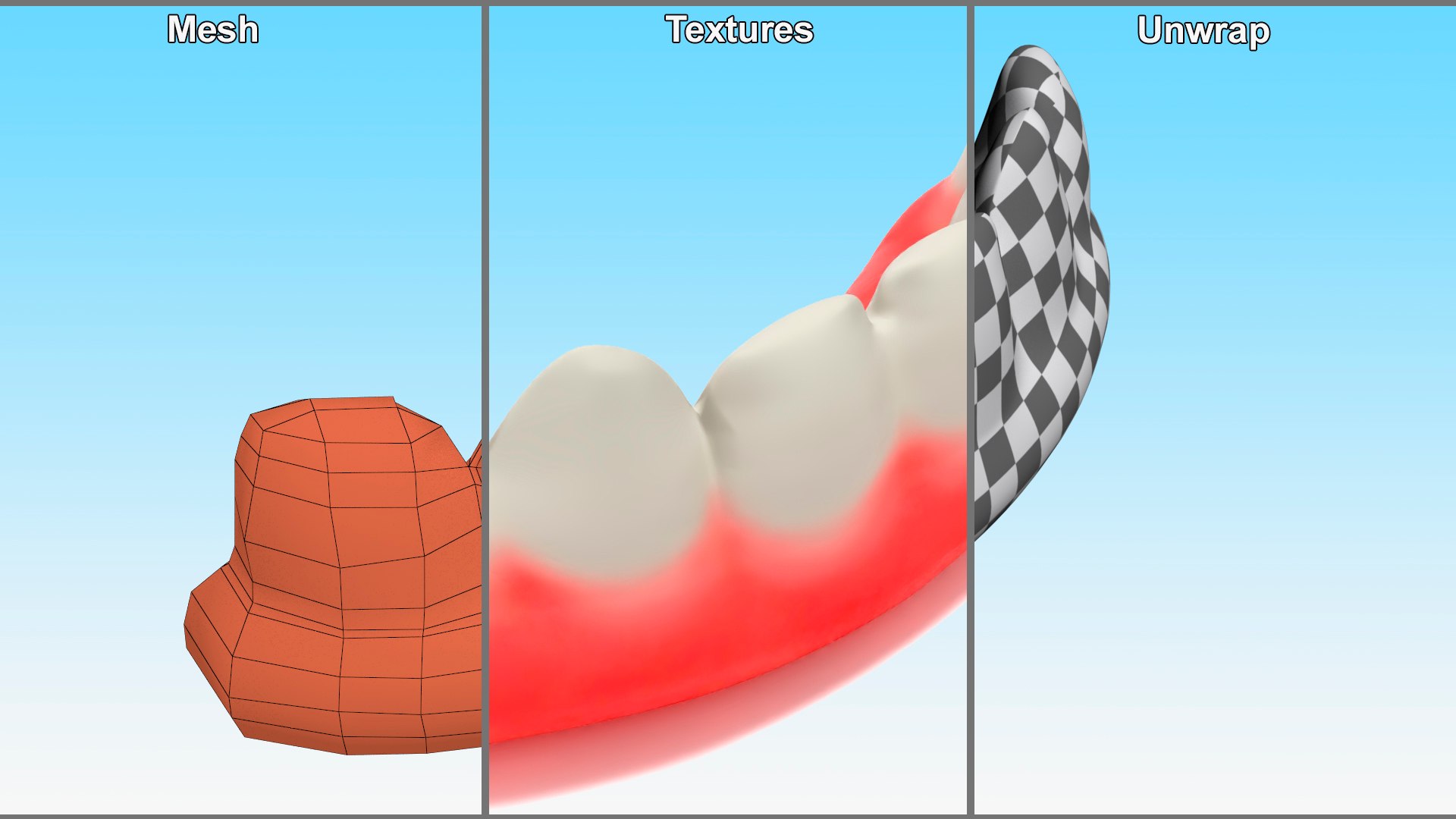 Gummy Teeth Candy 3D - TurboSquid 2234674