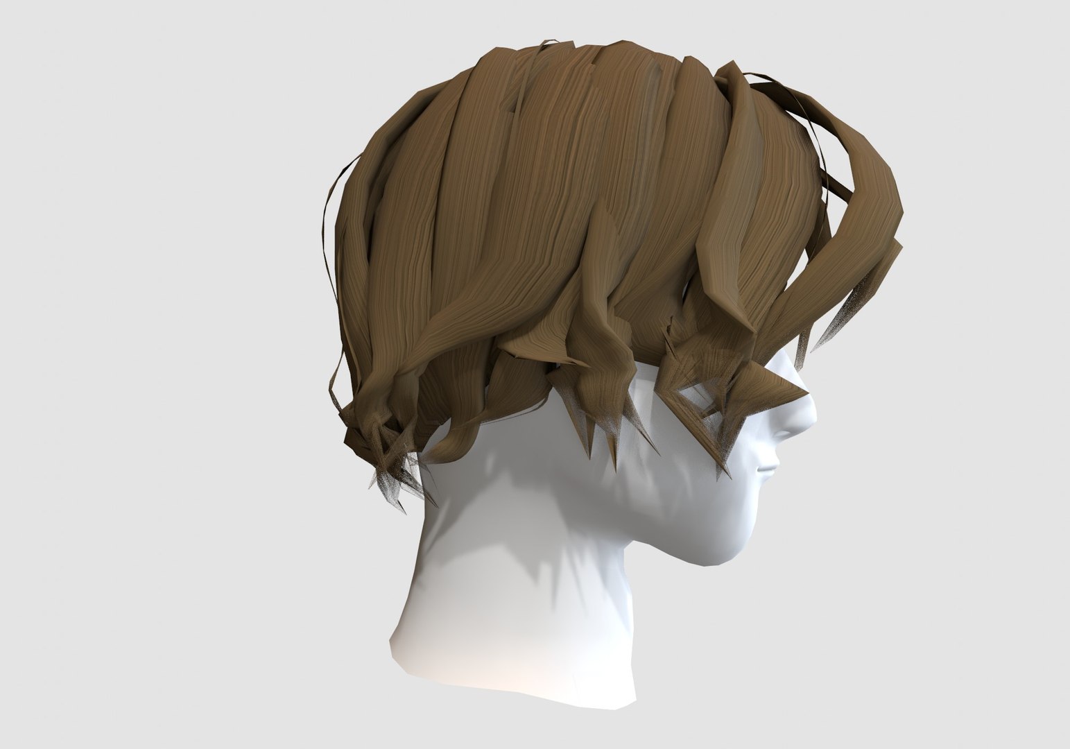3D Short Messy Hairstyle Model - TurboSquid 1922869