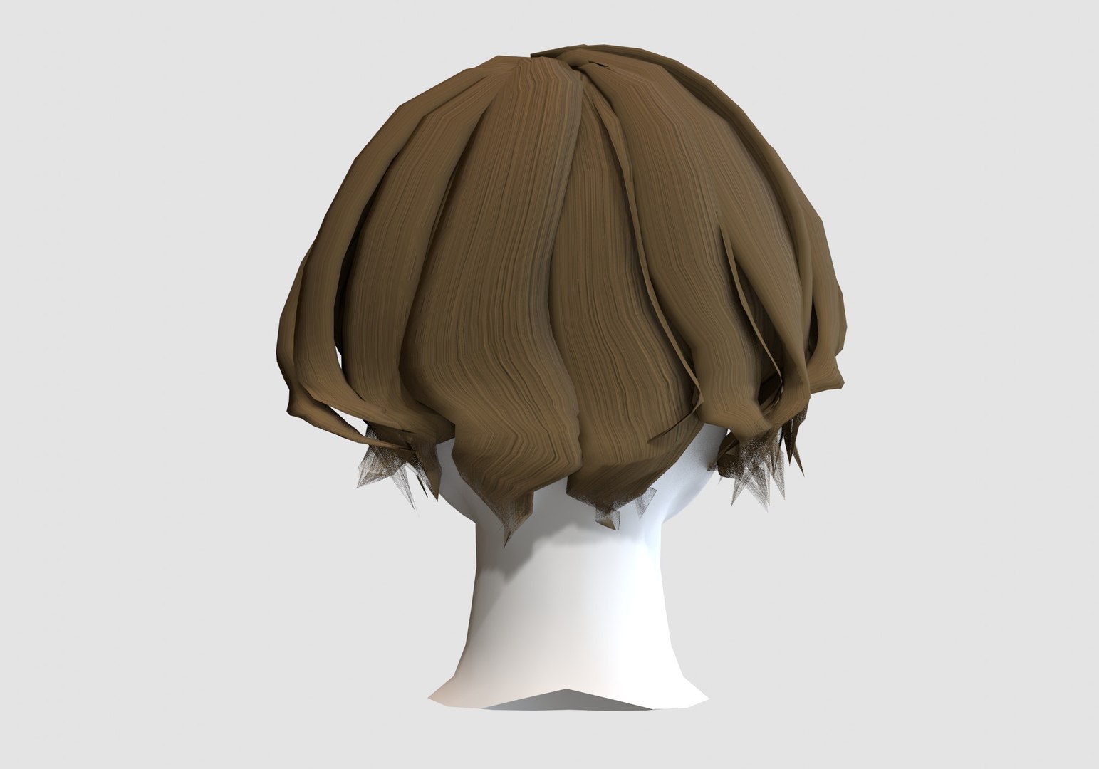 3D Short Messy Hairstyle Model - TurboSquid 1922869