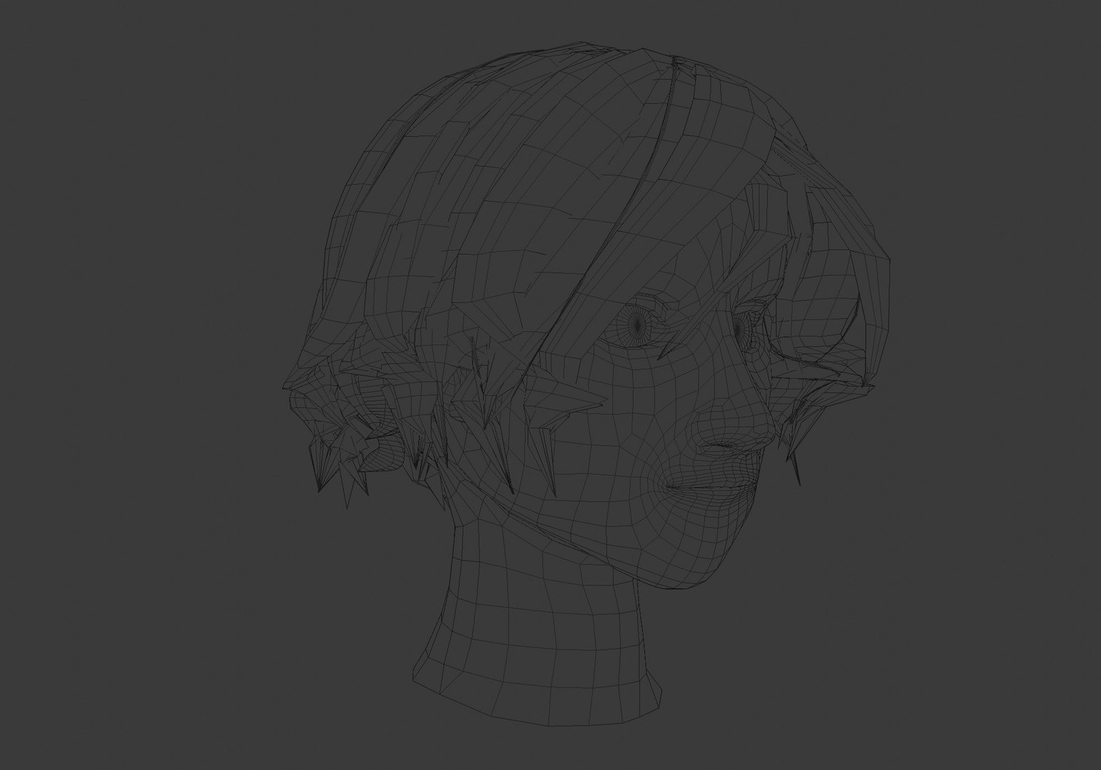 3D Short Messy Hairstyle Model - TurboSquid 1922869