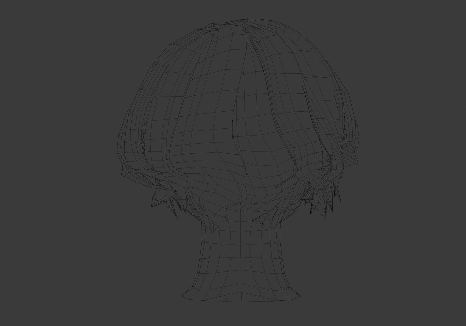 3D Short Messy Hairstyle Model - TurboSquid 1922869