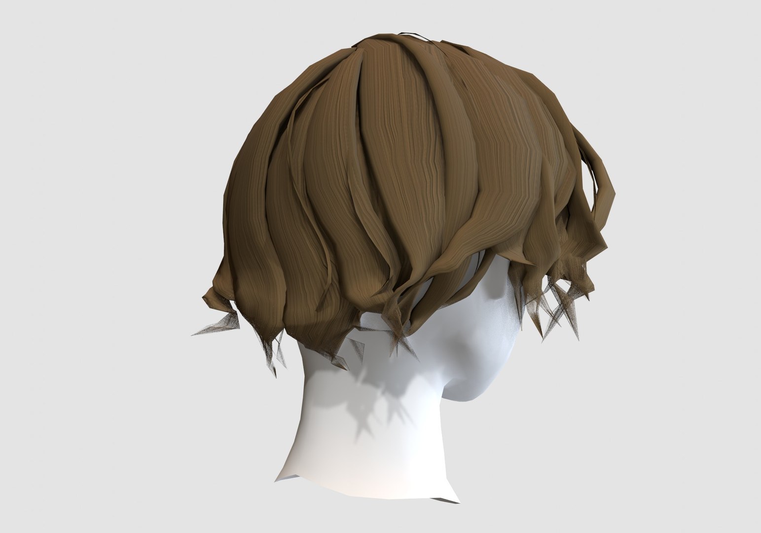 3D Short Messy Hairstyle Model - TurboSquid 1922869