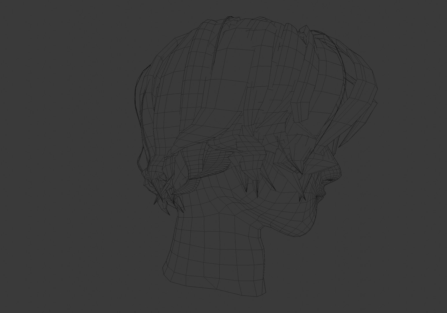 3D short messy hairstyle model - TurboSquid 1922869