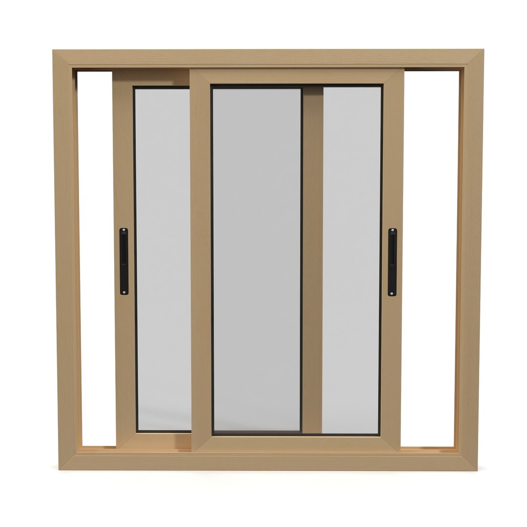 Horizontal Sliding Windows PBR Model - TurboSquid 2213609