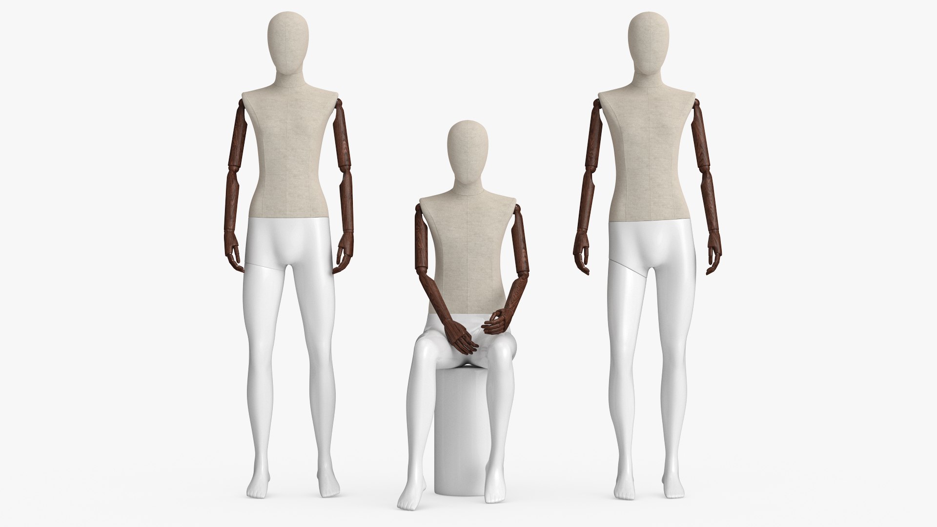 Male Mannequins 3D Model - TurboSquid 1962024