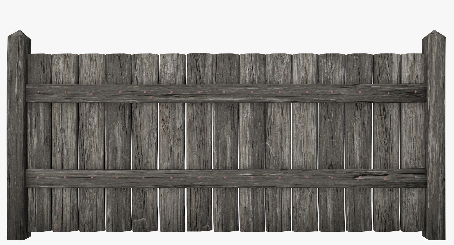 Fence Wood 3D - TurboSquid 1186870