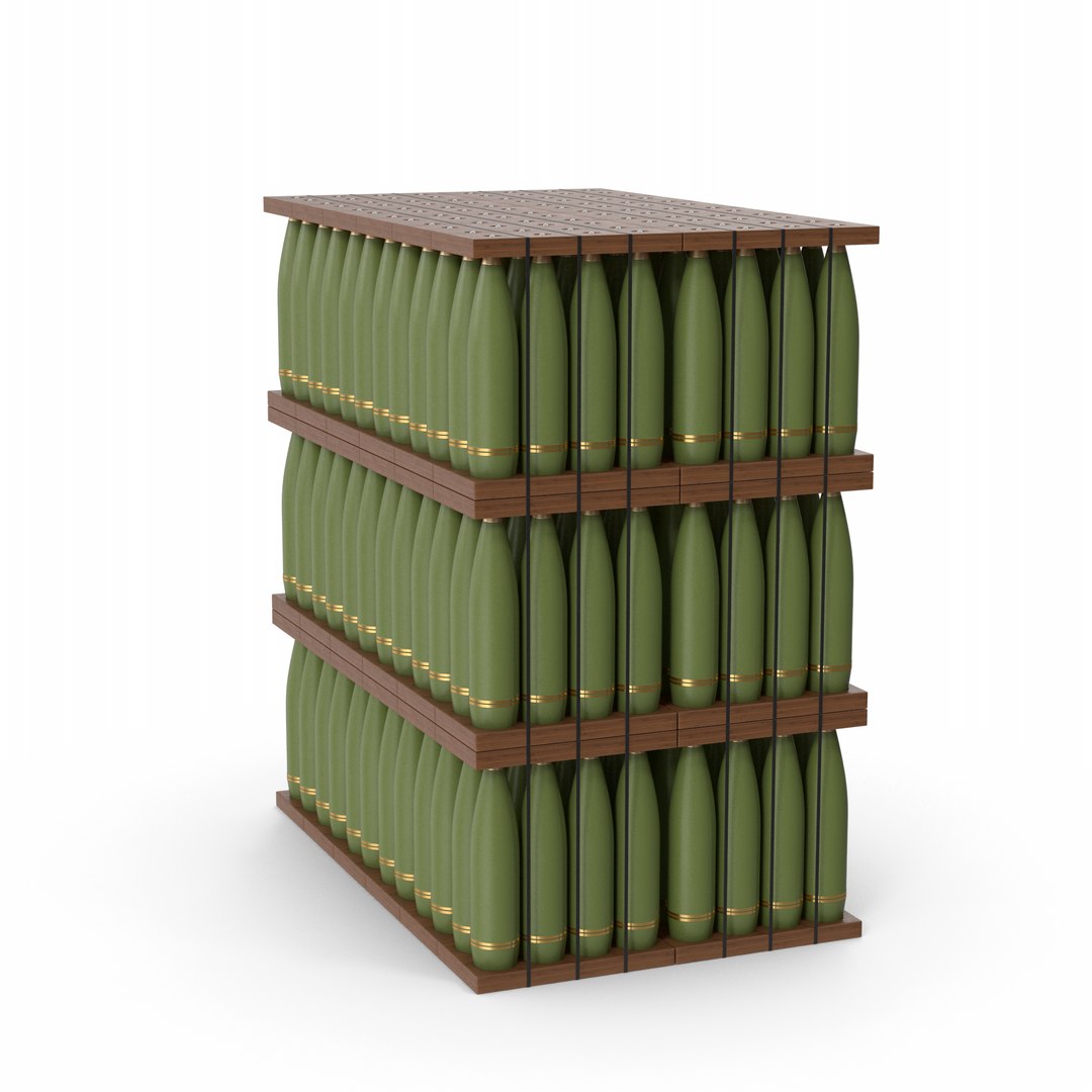 3D Model Stacked Artillery Shells - TurboSquid 2315750