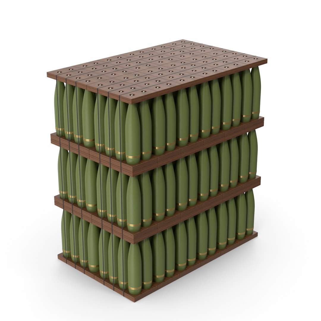 3D Model Stacked Artillery Shells - TurboSquid 2315750