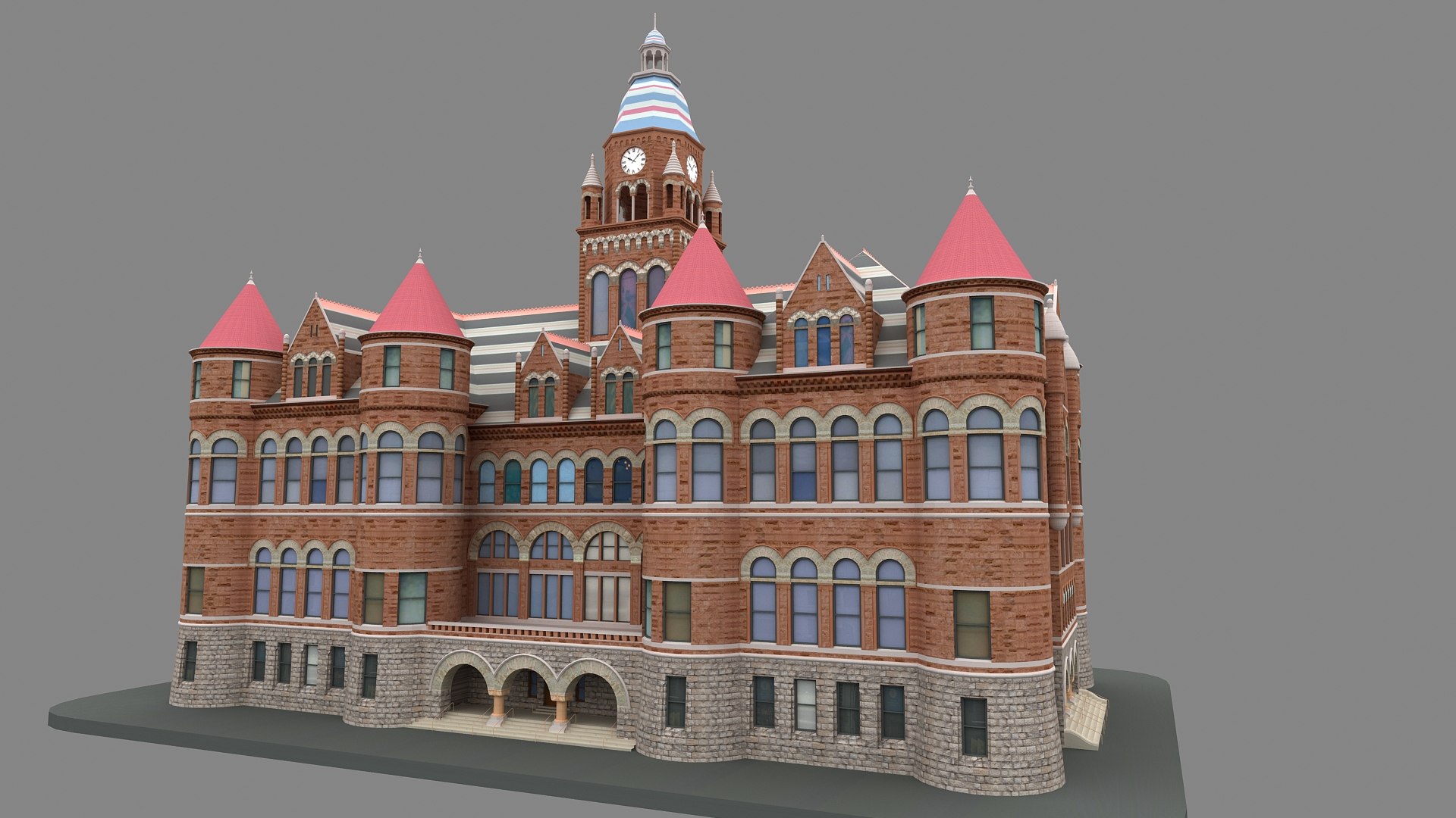3D Dallas County Courthouse 3d Model - TurboSquid 1929169