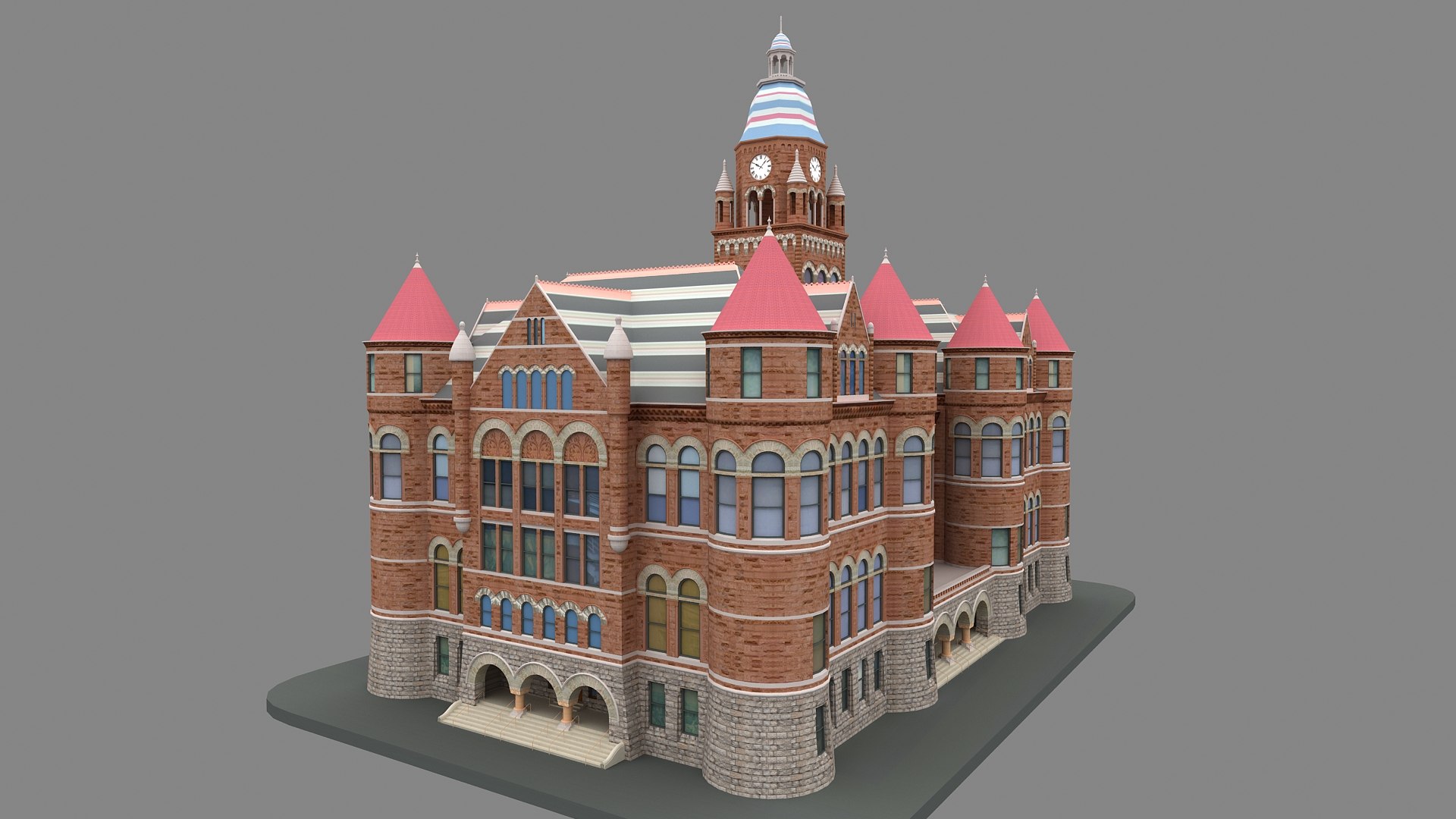 3D Dallas County Courthouse 3d Model - TurboSquid 1929169