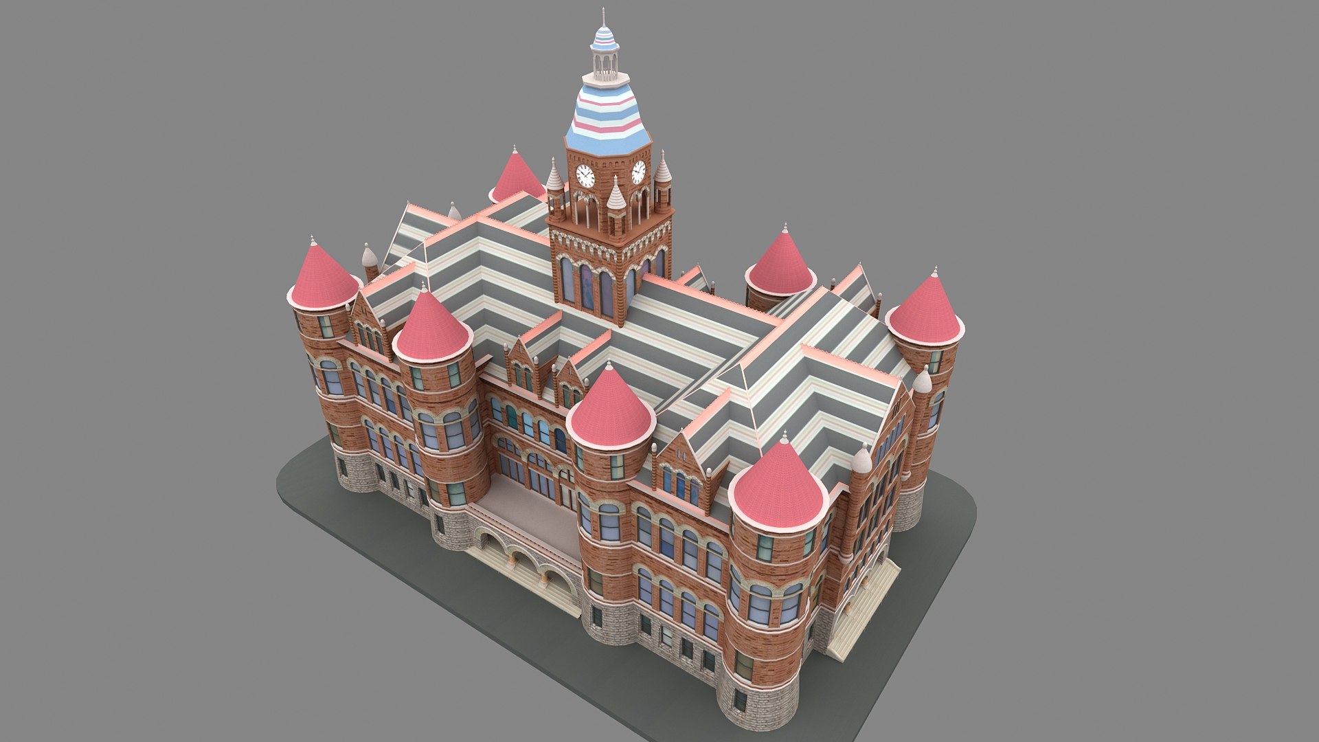 3D Dallas County Courthouse 3d Model - TurboSquid 1929169