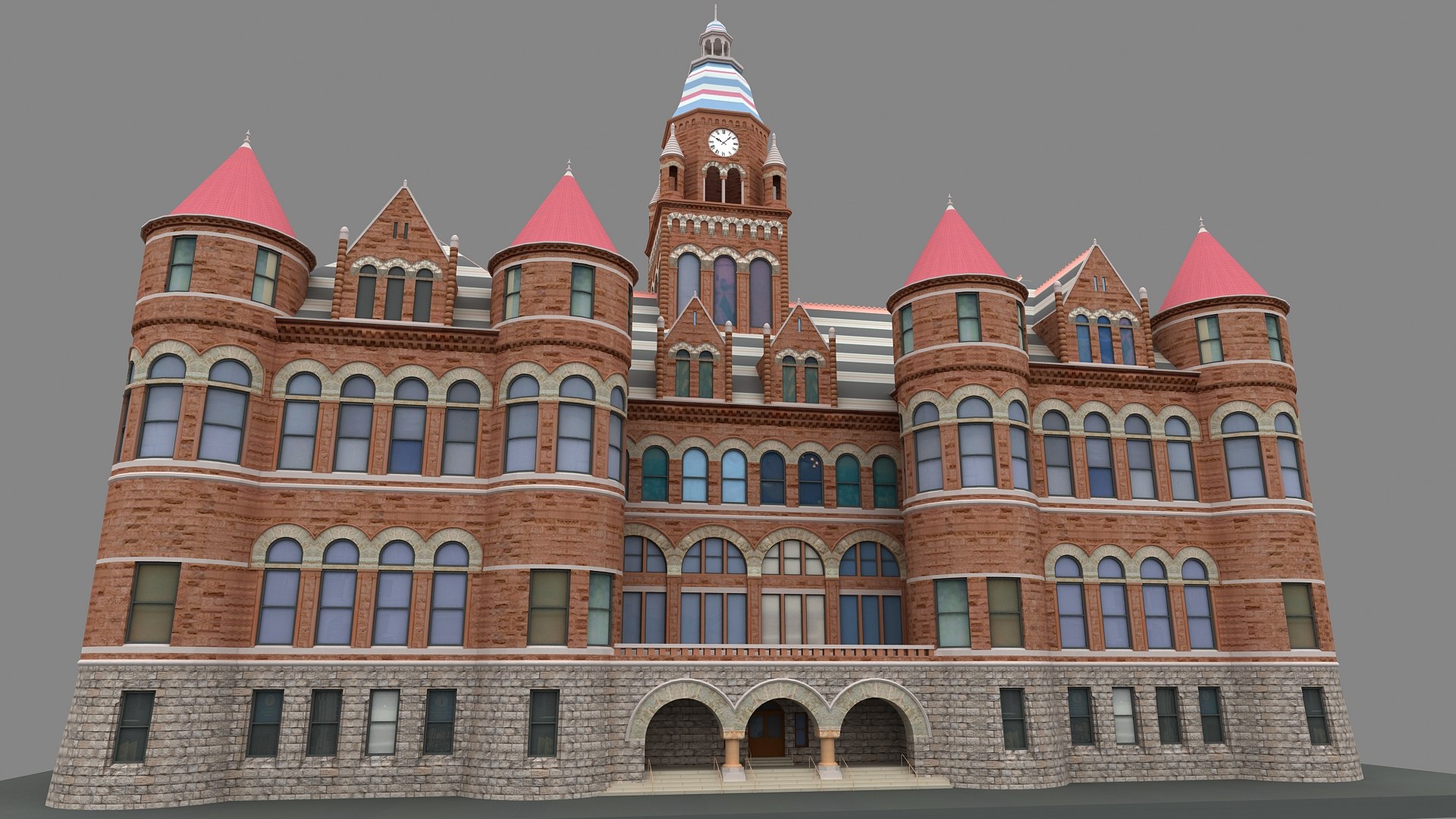 3D Dallas County Courthouse 3d Model - TurboSquid 1929169