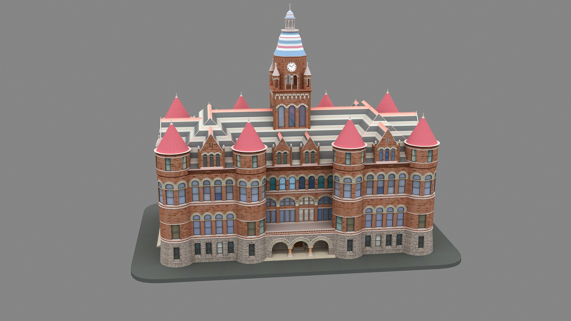 3D Dallas County Courthouse 3d Model - TurboSquid 1929169
