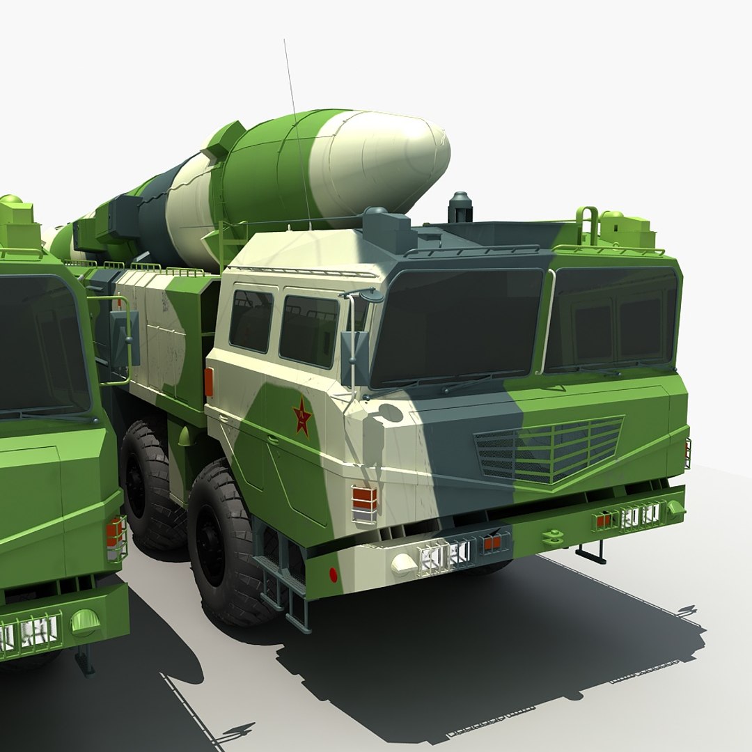 3D Model China Df-21c Ballistic Missile - TurboSquid 1421289