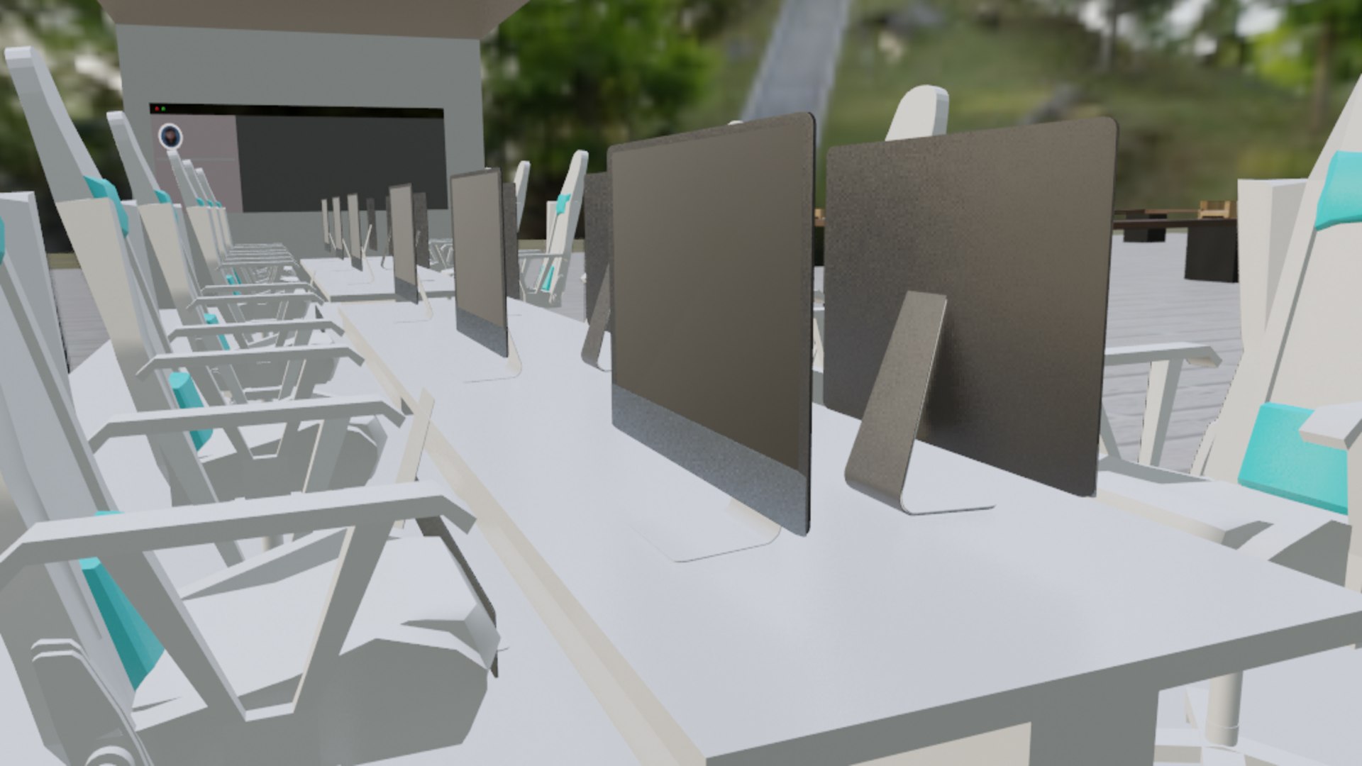 3D Eco Open Office model - TurboSquid 1716262