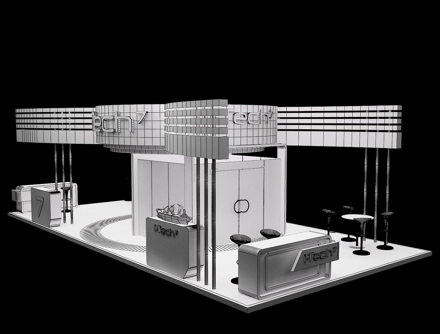 Stand Exhibition Booth Model - TurboSquid 1656025