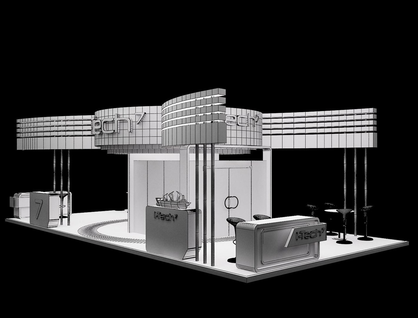 Stand Exhibition Booth Model - TurboSquid 1656025