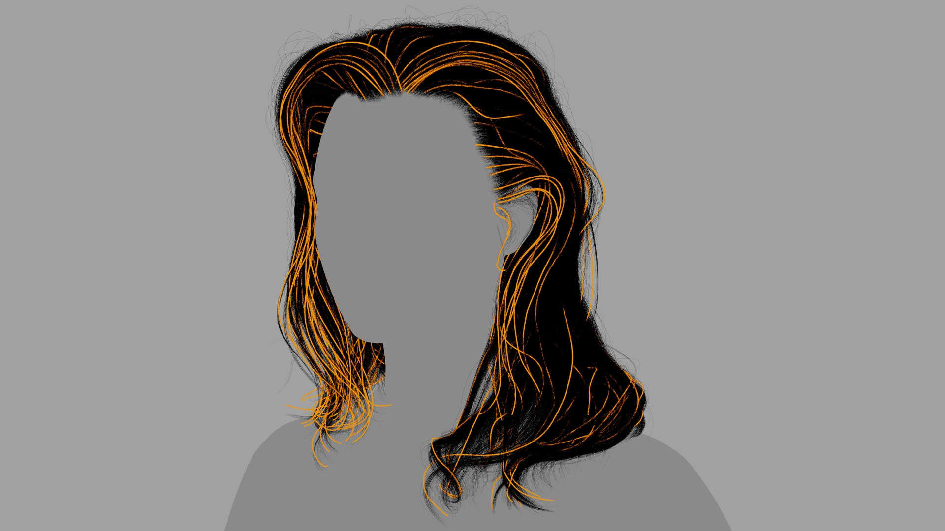 3D X-gen Female Long Hair 01 - TurboSquid 2128513