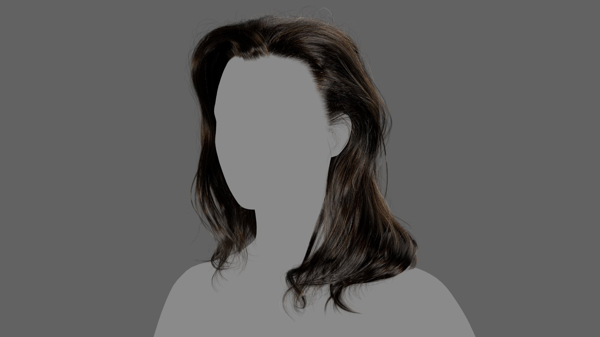 3D X-gen Female Long Hair 01 - TurboSquid 2128513