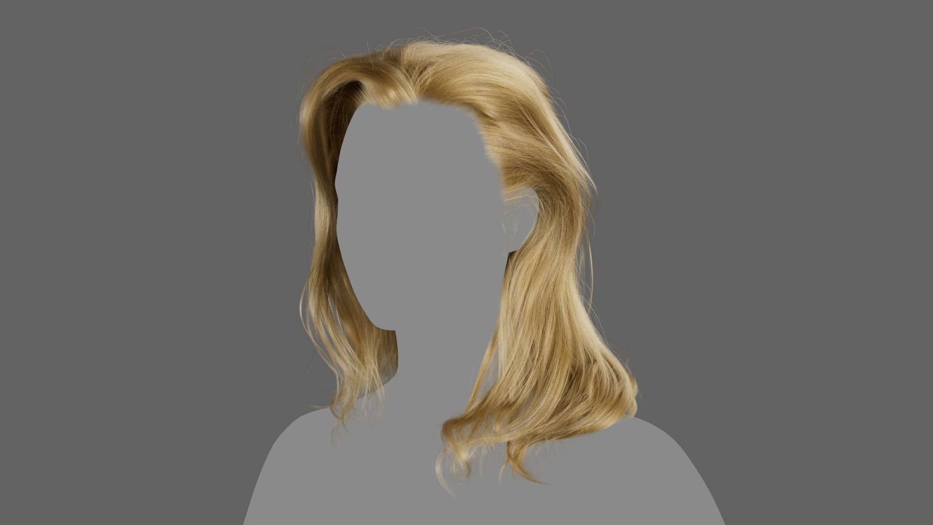 3D X-gen Female Long Hair 01 - TurboSquid 2128513