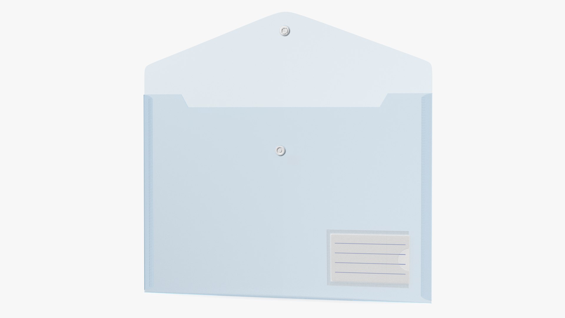 Clear Plastic Document Folder Open Blue 3D - TurboSquid 1772198