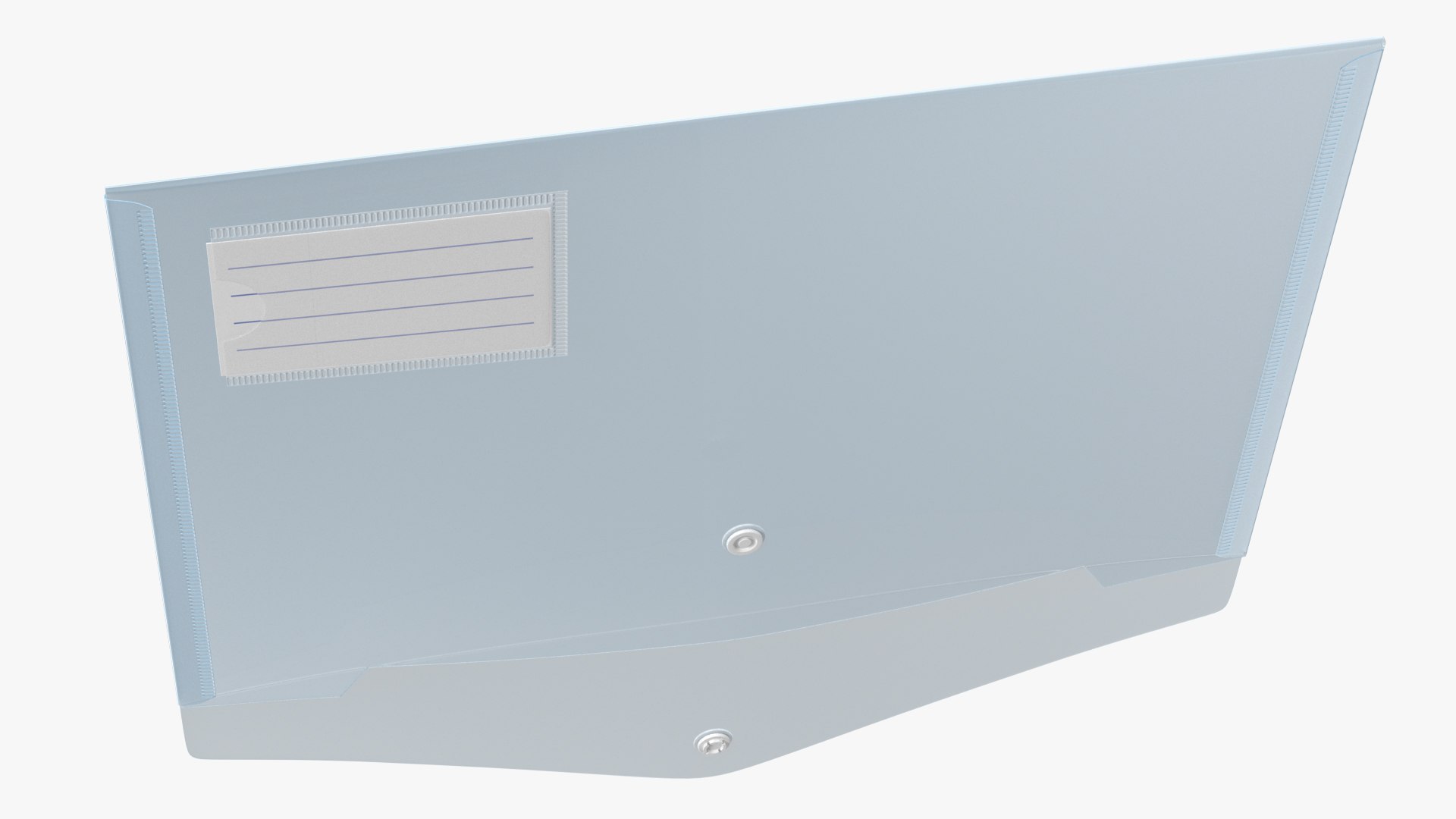 Clear Plastic Document Folder Open Blue 3D - TurboSquid 1772198