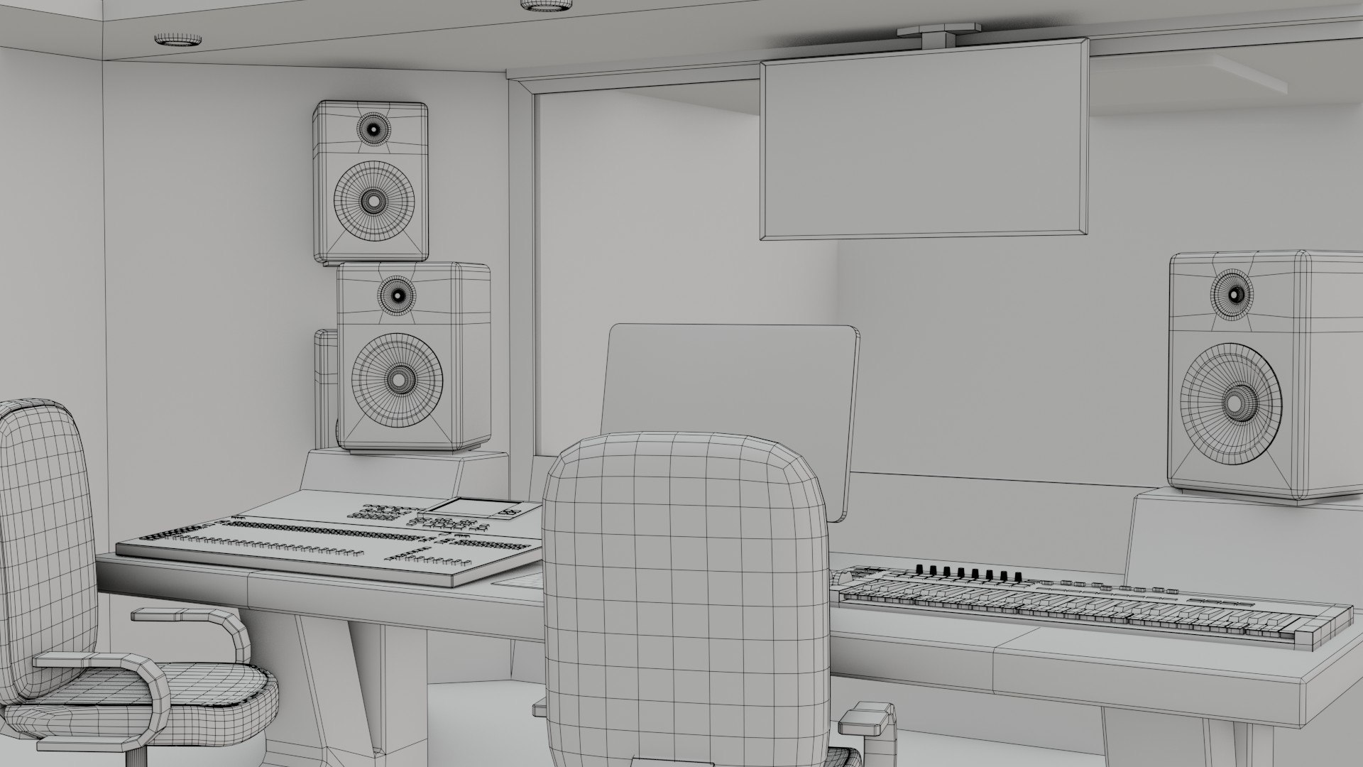 3D Recording Studio - Low Poly - Game Ready - PBR - TurboSquid 1862170