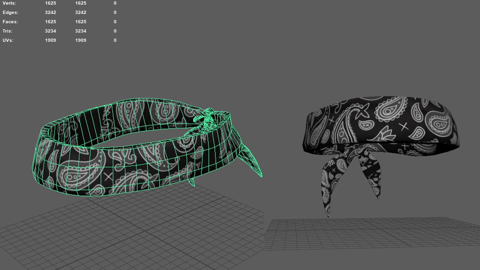 Bandana 3D Model - TurboSquid 2392250