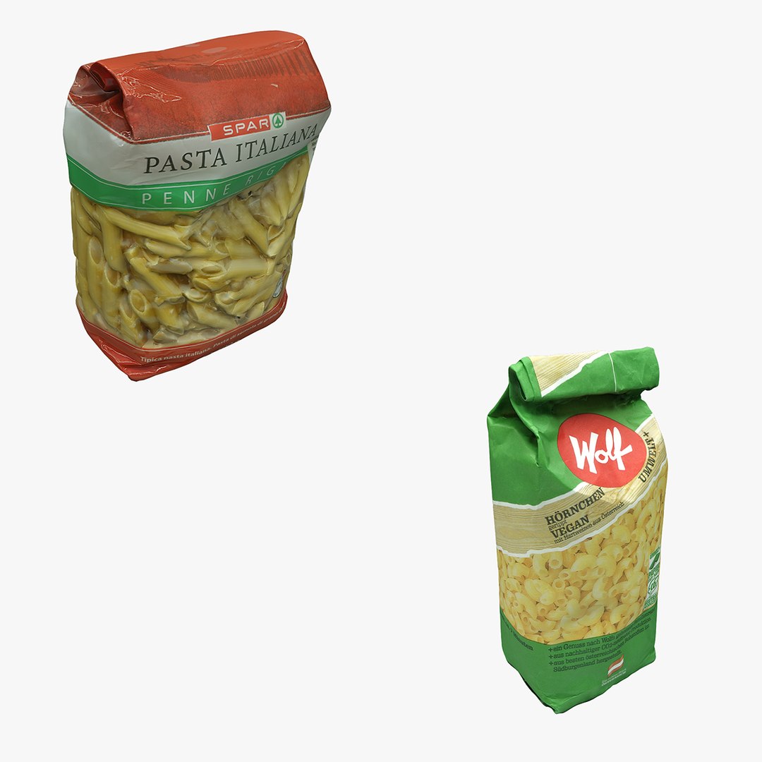 3D Packaging Collection 19 Pasta model - TurboSquid 2105775