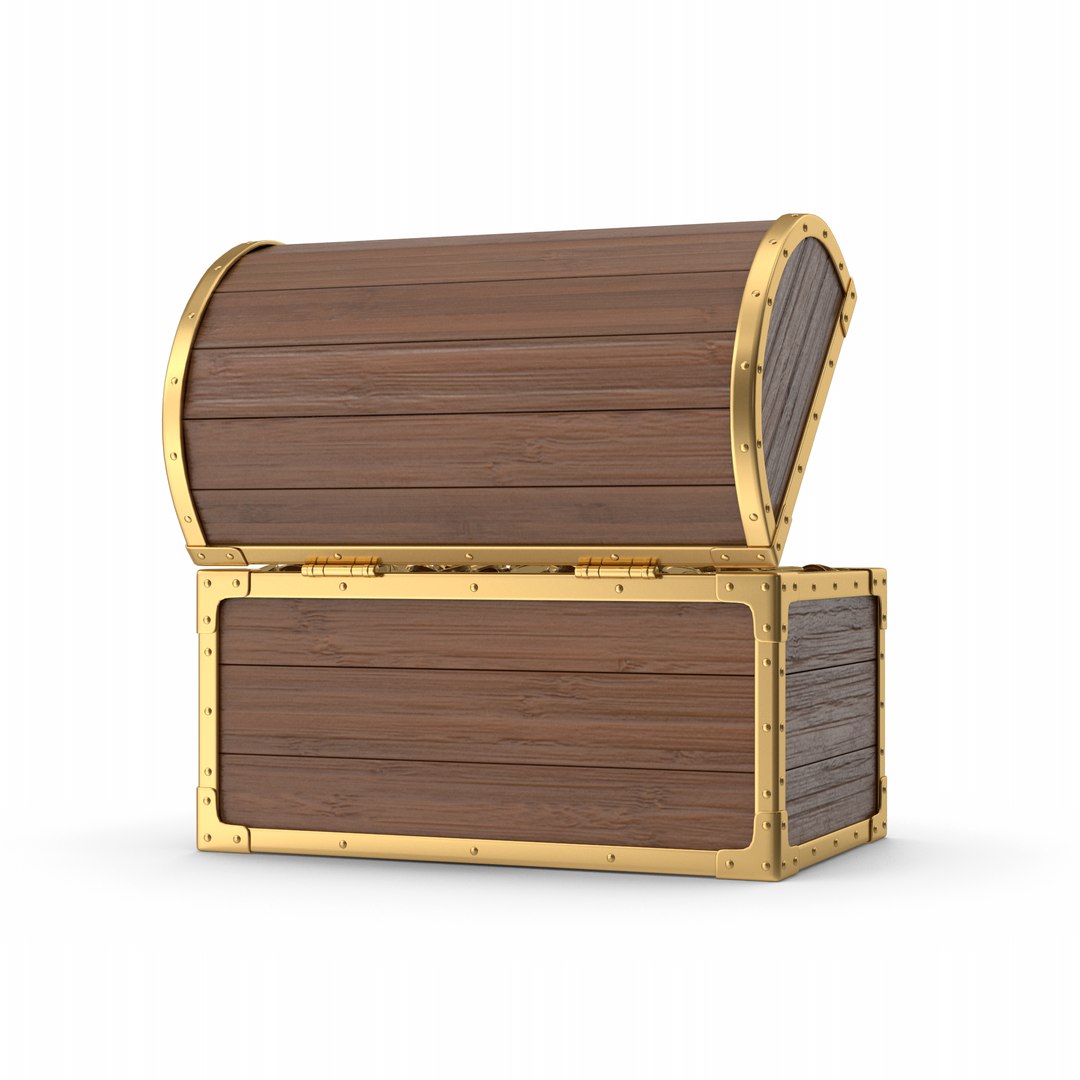 Wooden Chest With Coins 3D Model - TurboSquid 1989592