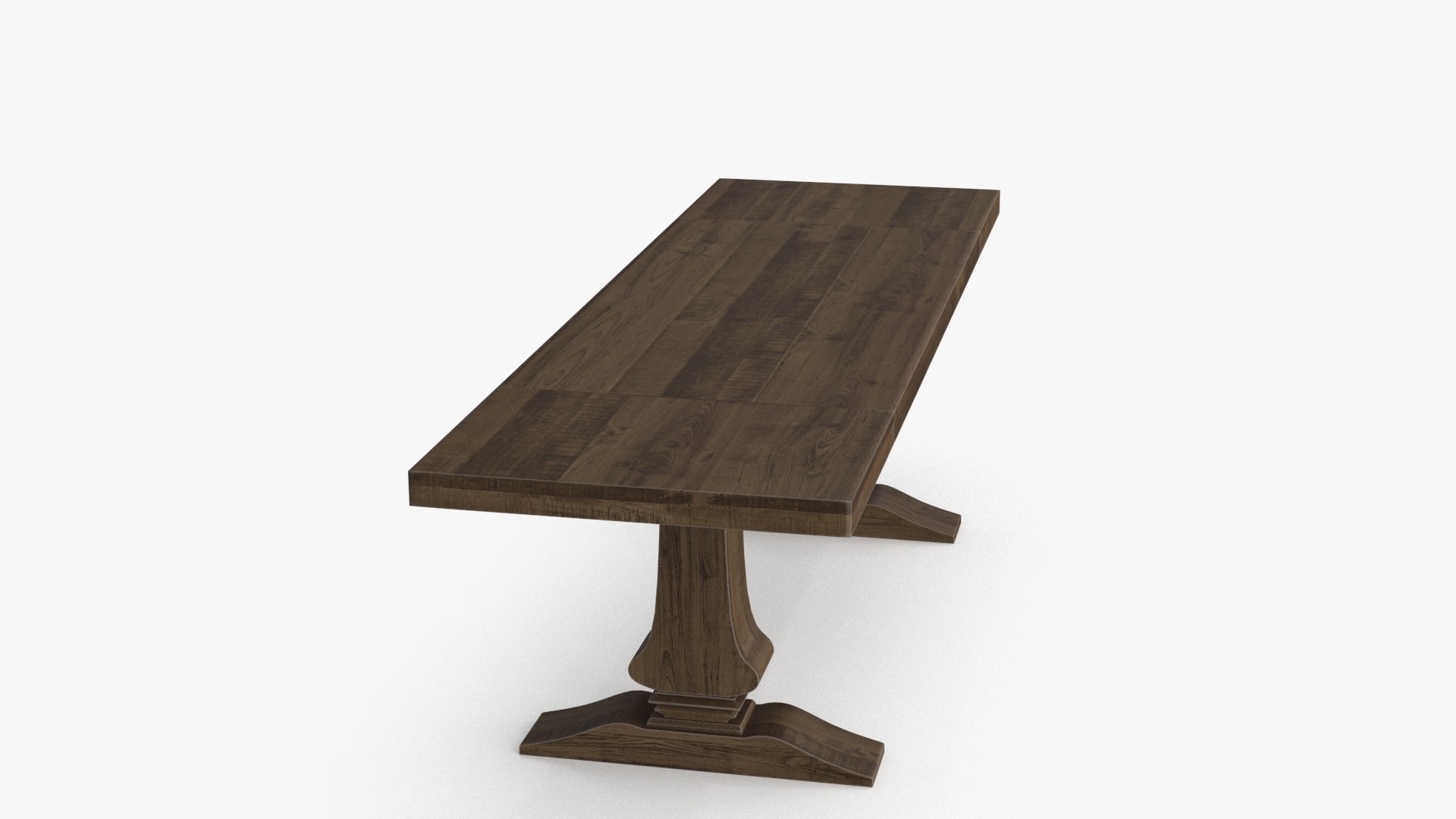 3D Wooden Table - TurboSquid 2280686