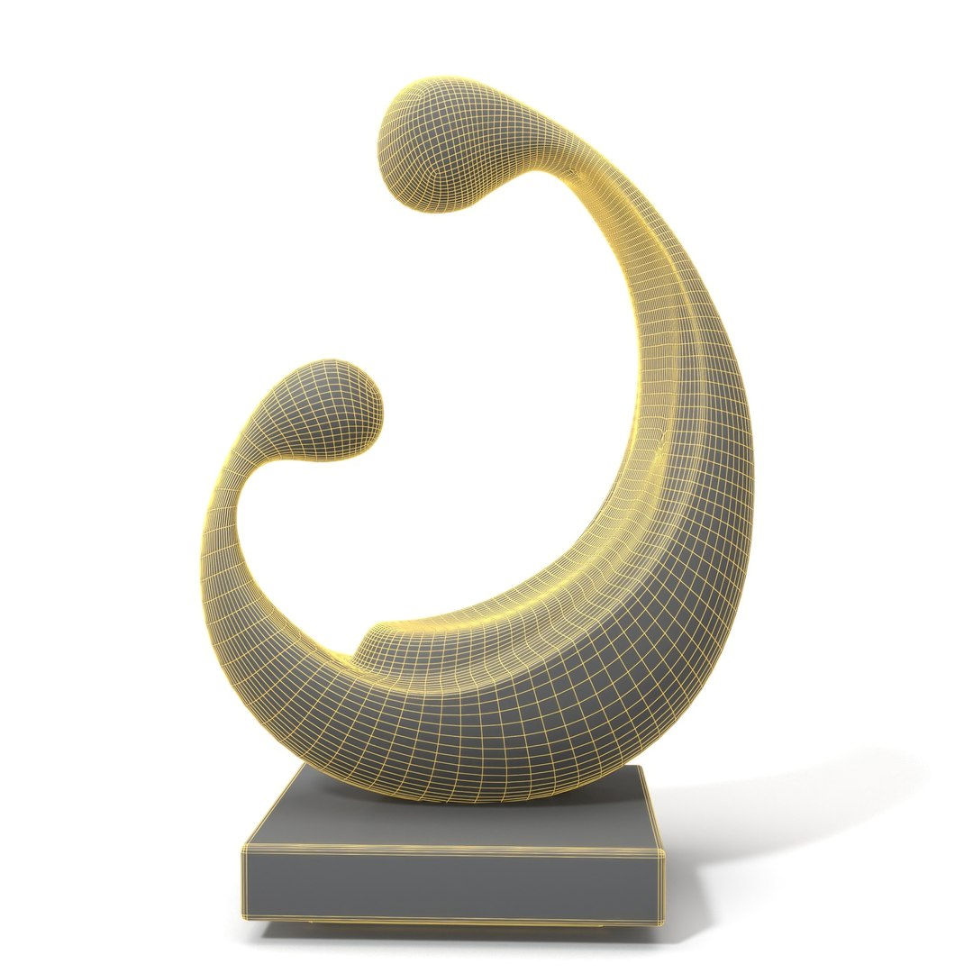 3D Compassion Bronze Abstract Mother PBR - TurboSquid 2222478