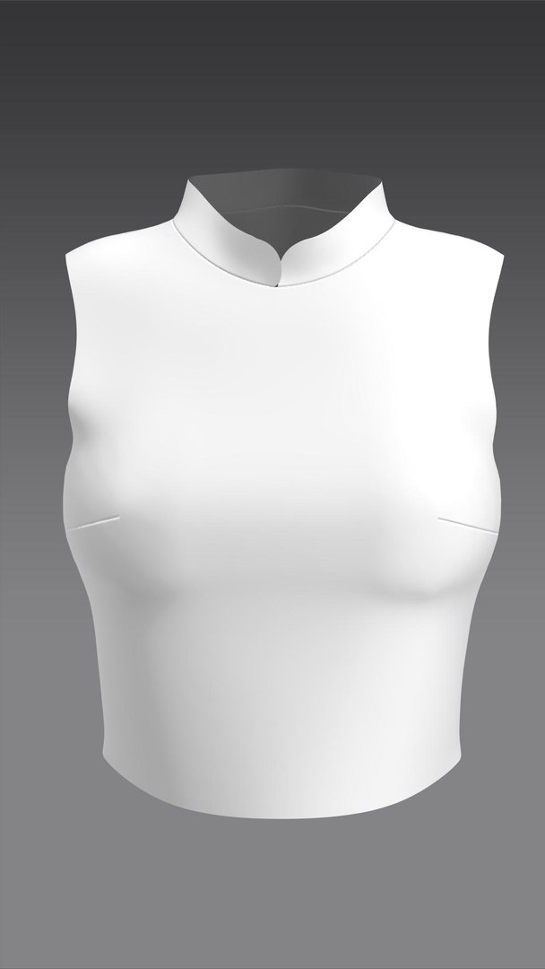 Marvelous designer simple neck 3D model - TurboSquid 1630425