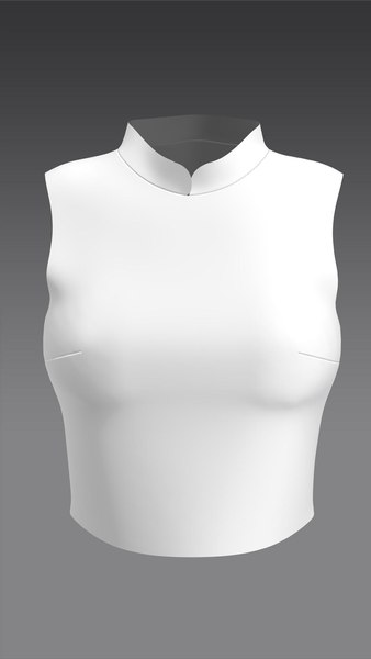 Marvelous designer simple neck 3D model - TurboSquid 1630425