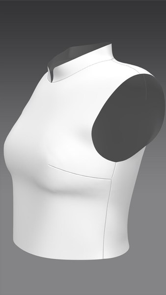 Marvelous designer simple neck 3D model - TurboSquid 1630425