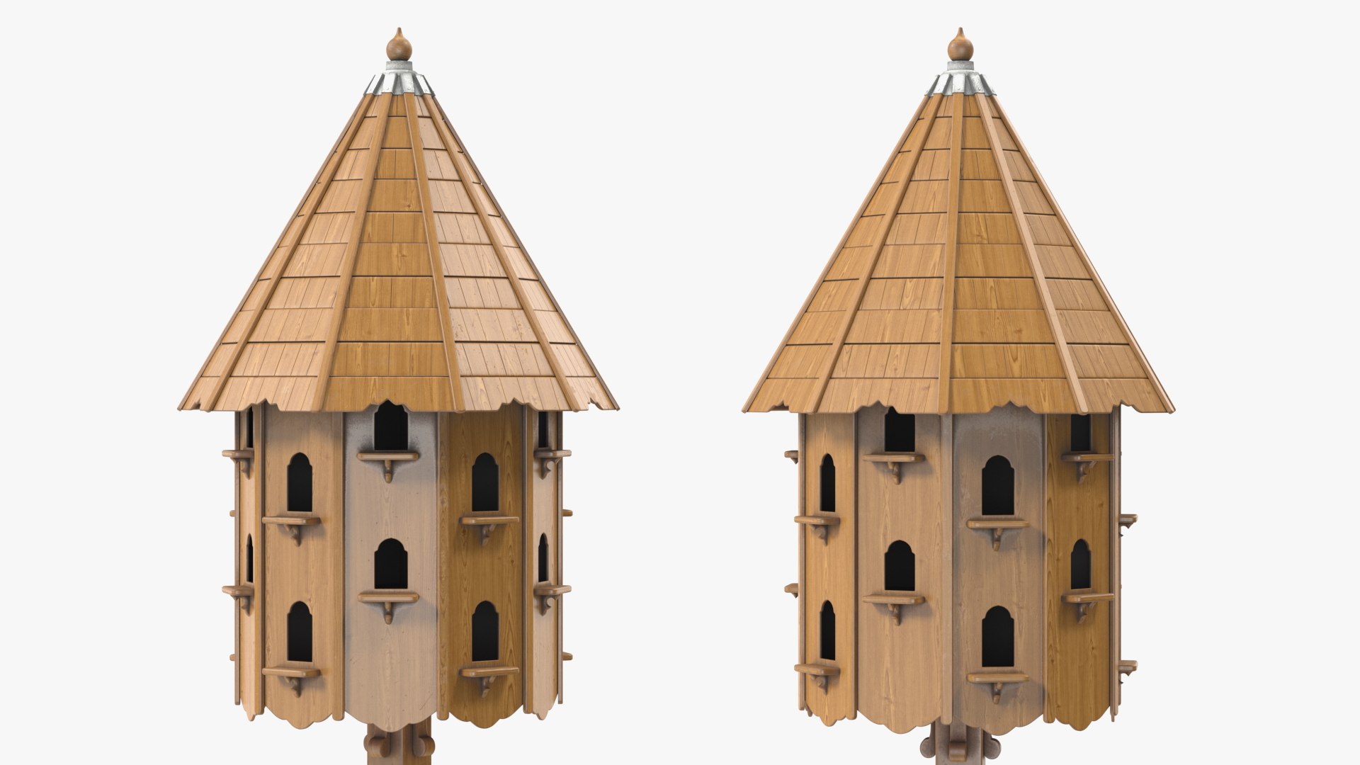 Large Wooden Dovecote For Twenty Nests 3D Model - TurboSquid 1969581