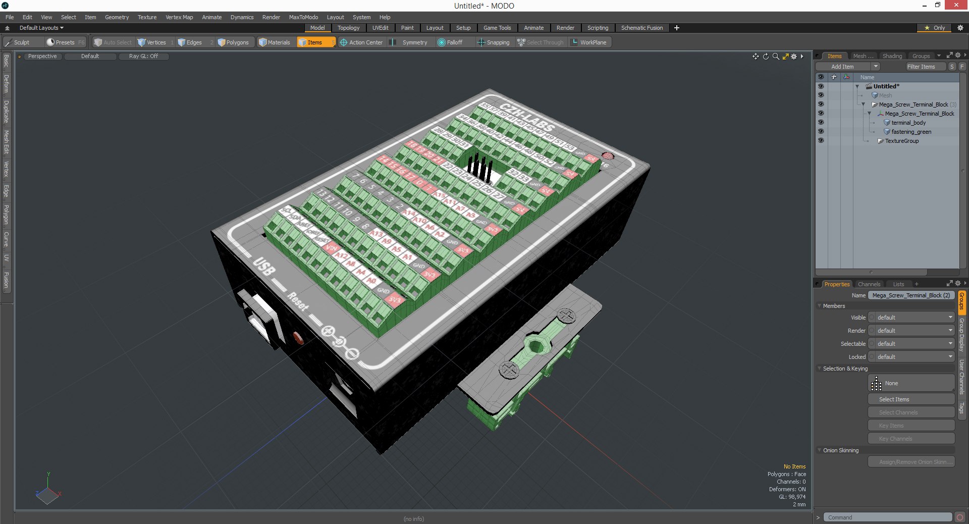 Mega Screw Terminal Block 3D Model - TurboSquid 1894100